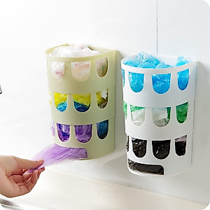 2pcs Hollow Grocery Bag Dispenser Wall Mounted Napkin Dispenser Paper Towel Dispenser Bag Holder Dispenser Bag Organizer Bags for Trash Bags Bag Saver Draw Box White Desktop
