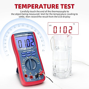 AstroAI TRMS 6000 Counts Multimeter with Large Backlit Display + 4000 Counts Auto-ranging Digital Clamp Meter