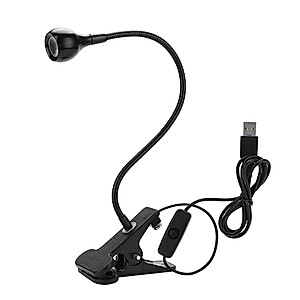 Zopsc USB 3W LED Phone Glue Curing Lamp,Portable Clamp Flexible 360 ° Desk Lamps,395 Wavelength,Plug and Play,for Repairing Phones,Fluorescent Agent Detection,Fluorescent Banknote