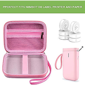 Universal Hard Case for Texas Instruments Calculators and Case Compatible with NIIMBOT D11 Label Printer Bundle