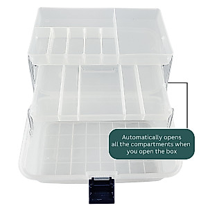 Tiered Storage Box with 3 Shelves