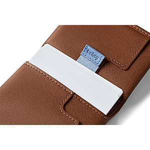 Bellroy Slim Sleeve, slim leather wallet (Max. 8 cards and bills) - Hazelnut