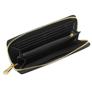 Inhomer Half Egg Women Leather Wallet Purse Organizer for Women Girl