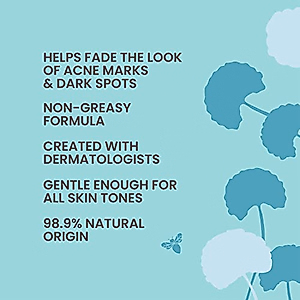 Burt’s Bees Post Acne Mark Cream for All Skin Types, Gentle Dark Spot Correcting Cream for Face, Formulated with Turmeric, 0.5 Oz.