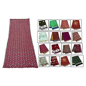 Peegli Pack of 50 Assorted Wholesale Textile Indian Dupatta Women Scarves Handmade Mixed Fabric Lot