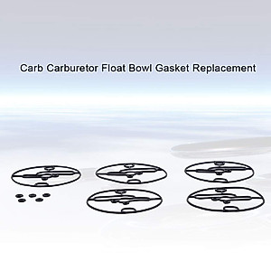 wifehelper Pack of 5 Carb Carburetor Float Bowl Gasket Replacement Fit for Briggs & Stratton 698781 Nikki Carburetor John Deere Troy-Bilt Toro Lawn Mower