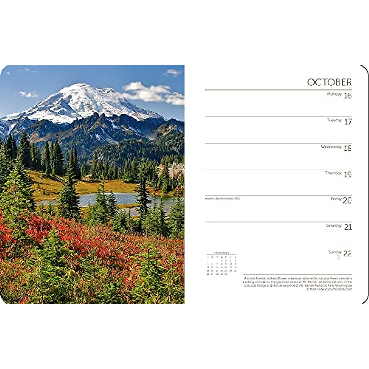 America's National Parks Weekly Engagement Calendar 2023, Planner 6.5" x 8.5" Spiral Bound