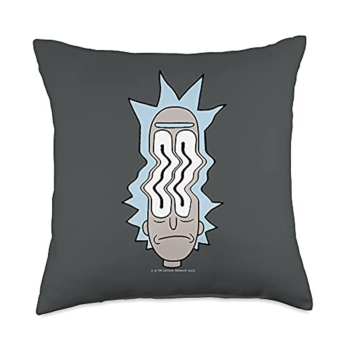 Rick and Morty Rick Waves Throw Pillow, 18x18, Multicolor
