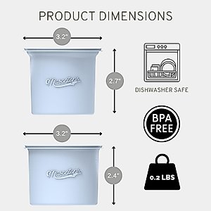 Masontops Snack Stack - Mason Jar Divider Overnight Oats Jars Salad Jars For Wide-Mouth Mason Jars for Overnight Oats Oatmeal Container, Storage Container, Salad Jars Insert For Meal Prep To Go