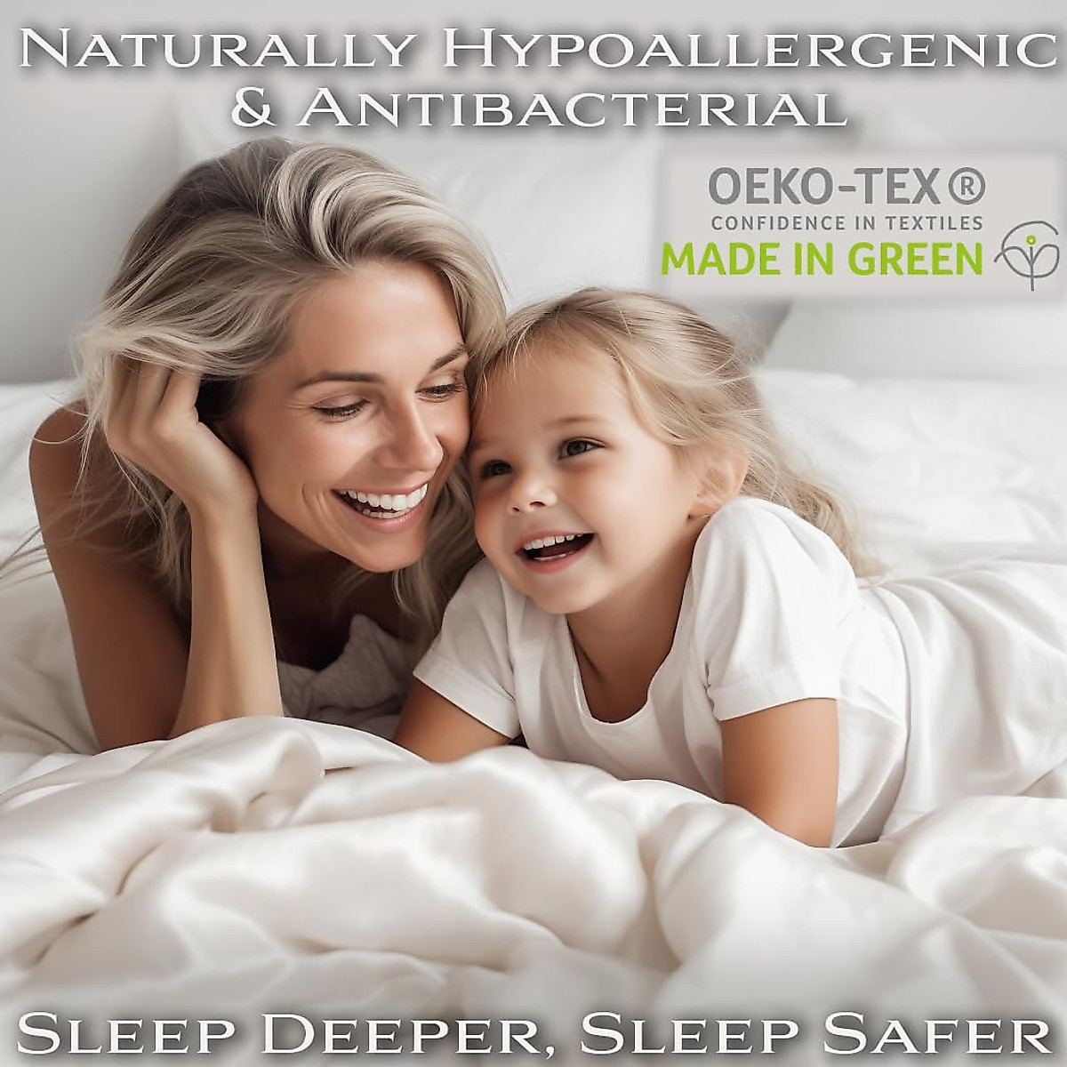 Lunar - 100 Percent Rayon Derived from Bamboo - 400 Thread Count, Eight Corner Ties, Breathable & Soft as Silk- Ideal Duvet Cover for Hot Sleepers