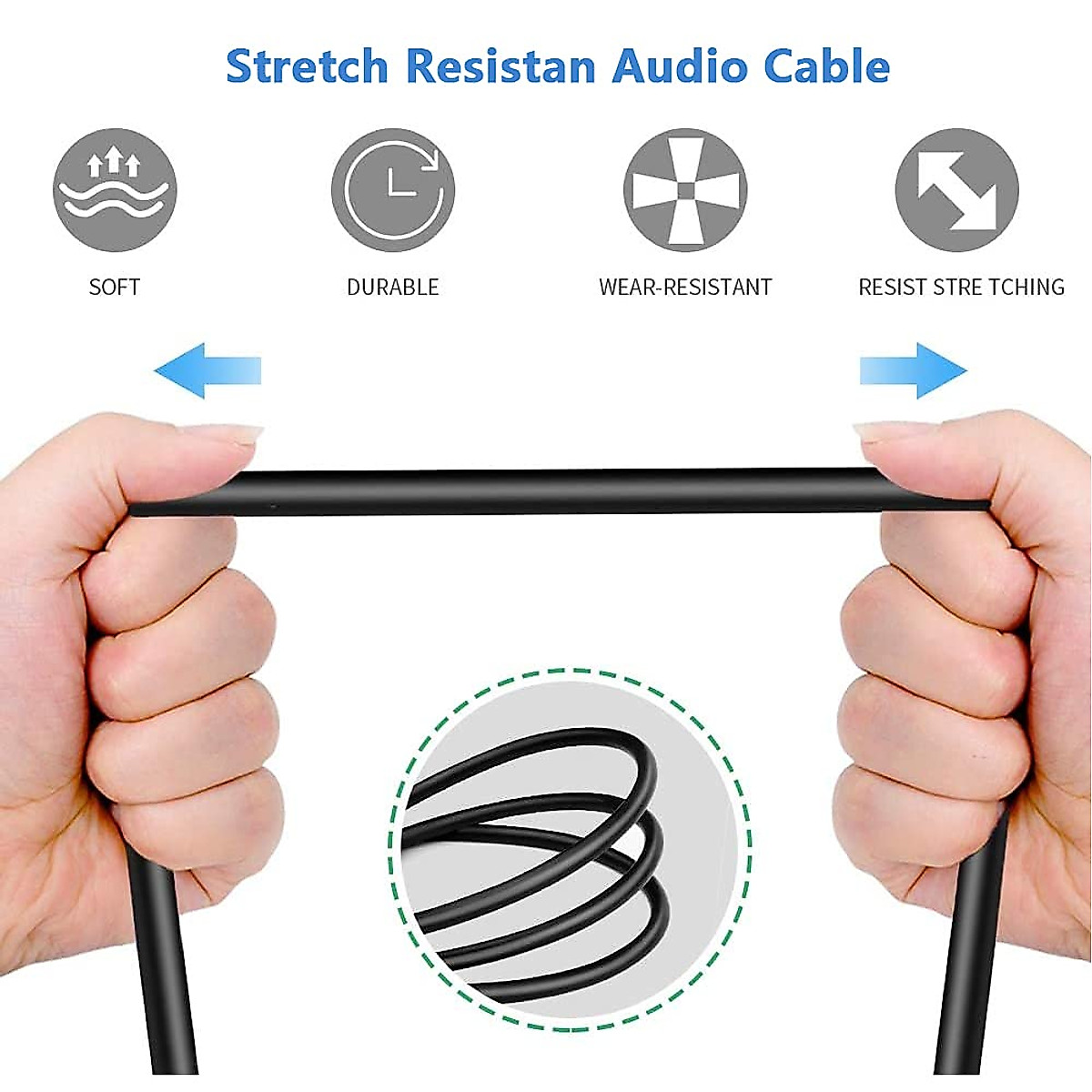 YABEDA 1/4 to XLR Cable,Balanced 1/4" Female to XLR Male Stereo Audio Adapter,Quarter inch TS/TRS to XLR Male Connector Converter Interconnect Cable - 1.6 Feet