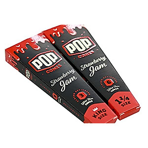 Pop Cones- Cones with a Flavor Burst Pop ( Wraps, Papers, Cones) (All 8 packs, Mix), Red, Yellow, Blue, Orange