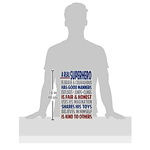 Stupell A Real Superhero Typography Art Wall Plaque