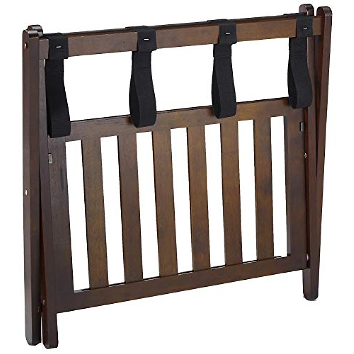 Winsome Remy Shelf Luggage Rack, Cappuccino & Wood Scarlett Storage/Organization, Antique, Walnut