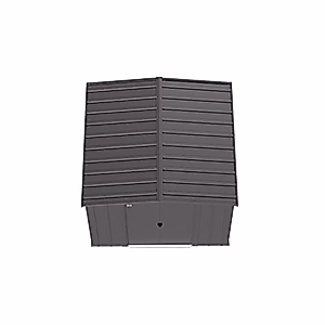 Arrow Classic Steel Storage Shed, 8x8, Charcoal