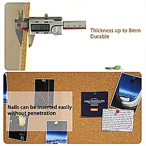 Wall decoration Cork DIY Needle Board, self-Adhesive Notice Board of Office Children's Bedroom, with 20 thumbtacks