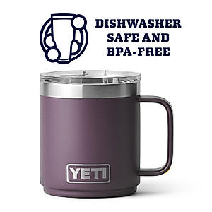YETI Rambler 10 oz Stackable Mug, Vacuum Insulated, Stainless Steel with MagSlider Lid, Nordic Purple