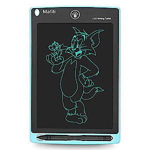 Mafiti LCD Writing Tablet 8.5 Inch Electronic Writing Drawing Pads Portable Doodle Board Gifts for Kids Office Memo Home Whiteboard Cyan