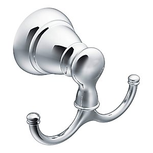Moen, Chrome Y2603CH Banbury Double Robe Hook, Size