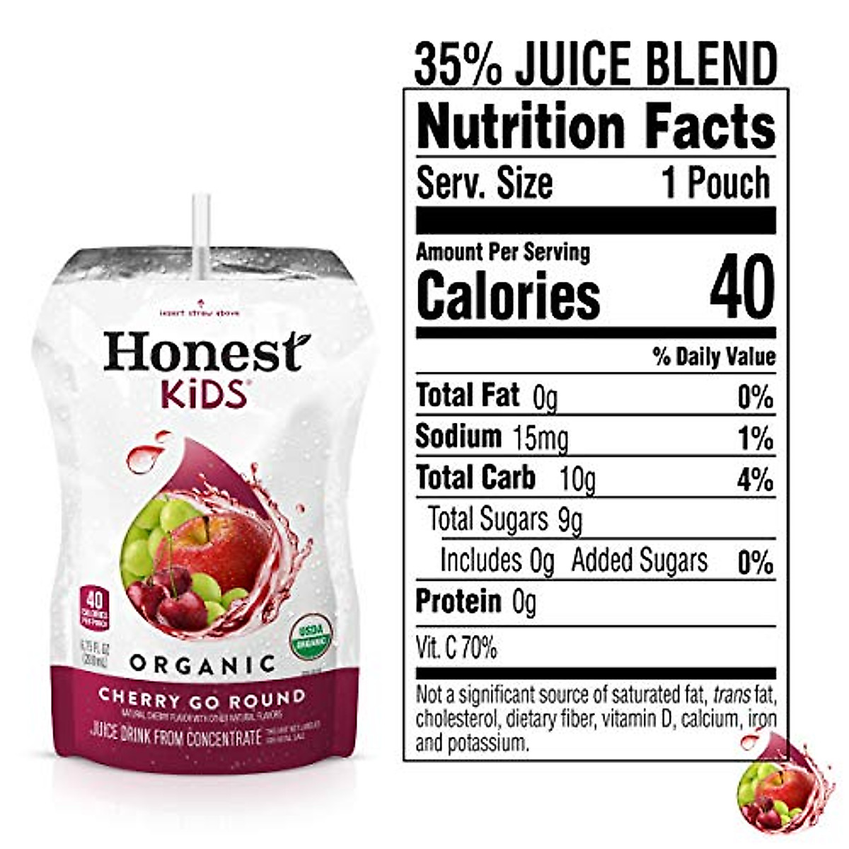 Honest Tea Juice Cherry Go Round, 54 fl oz