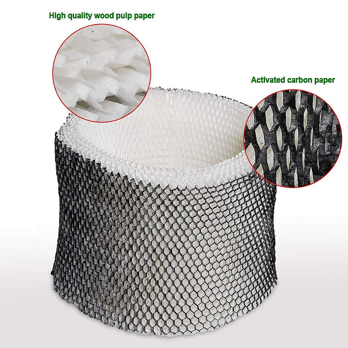 HIFROM Replacement Wick Humidifier Filter Compatible with Holmes HM3500, HM3501, HM3600, HM3608, HM3640, HM3641, HM3650, HM3655, HM3655BF, HM3656 replace HWF75 HWF75CS HWF75PDQ-U - Filter D (2 Pcs)