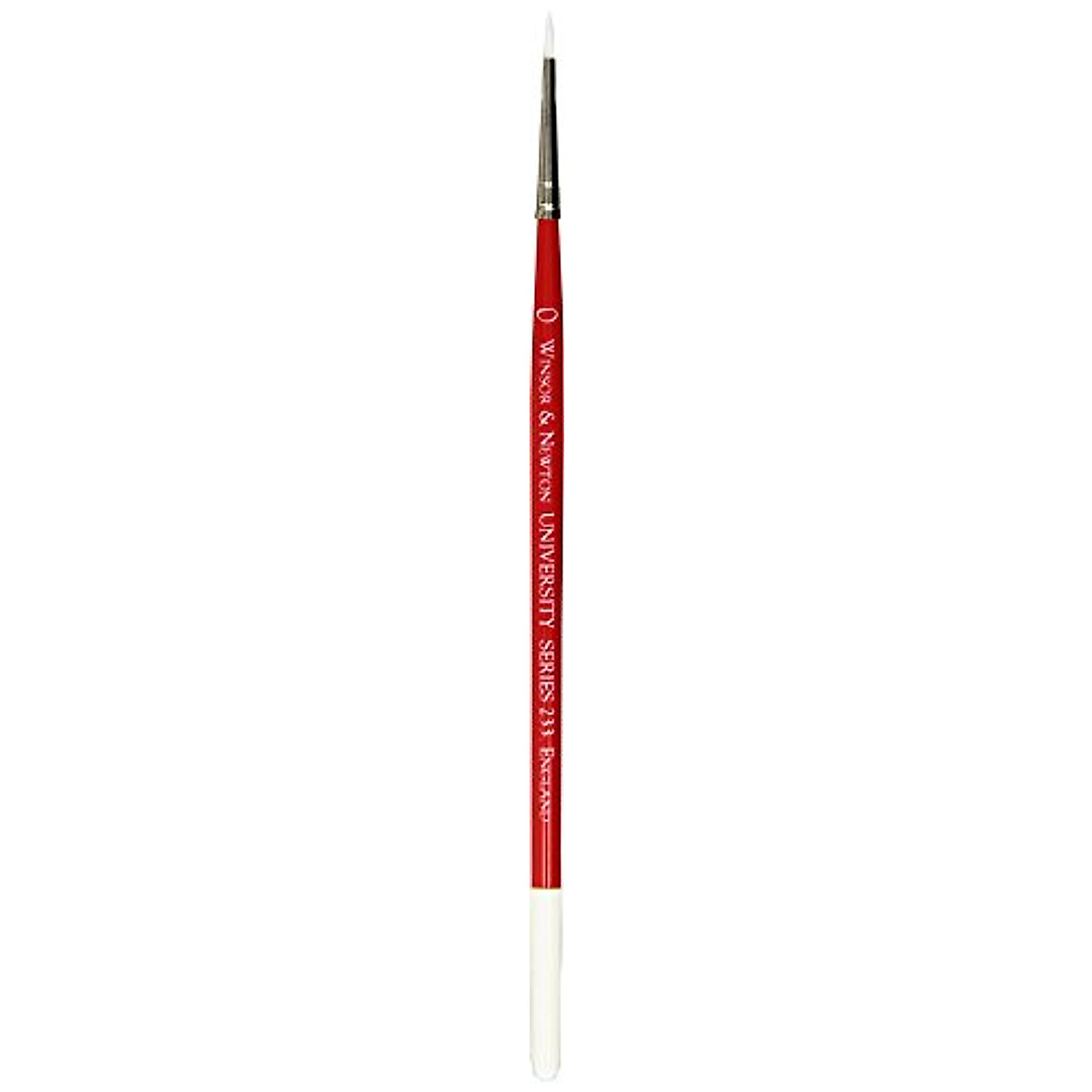 Winsor & Newton University Brush, Series 233 Round, SH #0, Red,white