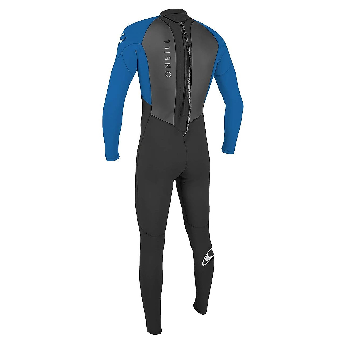 O'NEILL Unisex Child Youth Reactor-2 3/2mm Back Zip Full Wetsuits, Black/Ocean, 8 US