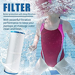 ROLFILLT PRB50-IN Spa Filter Replaces Pleatco PRB50-IN, Unicel C-4950, Filbur FC-2390, Jacuzzi J210/J220/J235/J245/J275, Guardian 413-212-02, 373045, 817-5000, 5X13 Drop in Hot Tub Filter, 2 Pack