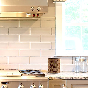 BambooMN Granulated Bamboo Charcoal Odor Absorber Bag in Decorative 4" Brown Cylinder, 4 Sets