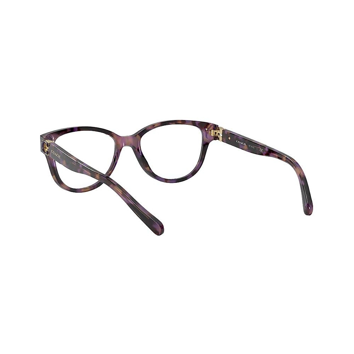 Coach HC6153 Prescription Eyewear Frames, Purple Tortoise/Demo Lens, 51 mm