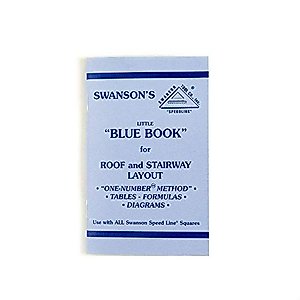 Swanson Tool P0110 Little Blue Book of Instructions For Roof & Stairway Layout