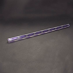 Fielect Dark Purple Twisted Line Acrylic Round Rod Standard Plexiglas Tolerance Lightweight for DIY 10mm Diameter 250mm Height 2Pcs