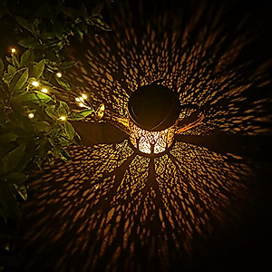 Solar Watering Can with Lights, Outdoor Garden Decor Hanging Lantern Waterproof Landscape Lights Outside Decorations for Patio Yard Art Flower Bed Backyard Gardening Gifts for Mom Grandma Women