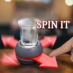 Shot Spinner,Spin The Shot,Shot Glasses,Spin The Bottle,Fun Party Game,Portable