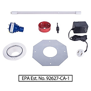 Bio Shield Antimicrobial Protection UV-C Air Sanitizer System, Cleans Air of Bacteria, Germs, Mold and Allergens, Complete Unit, 50-BUVAS-E