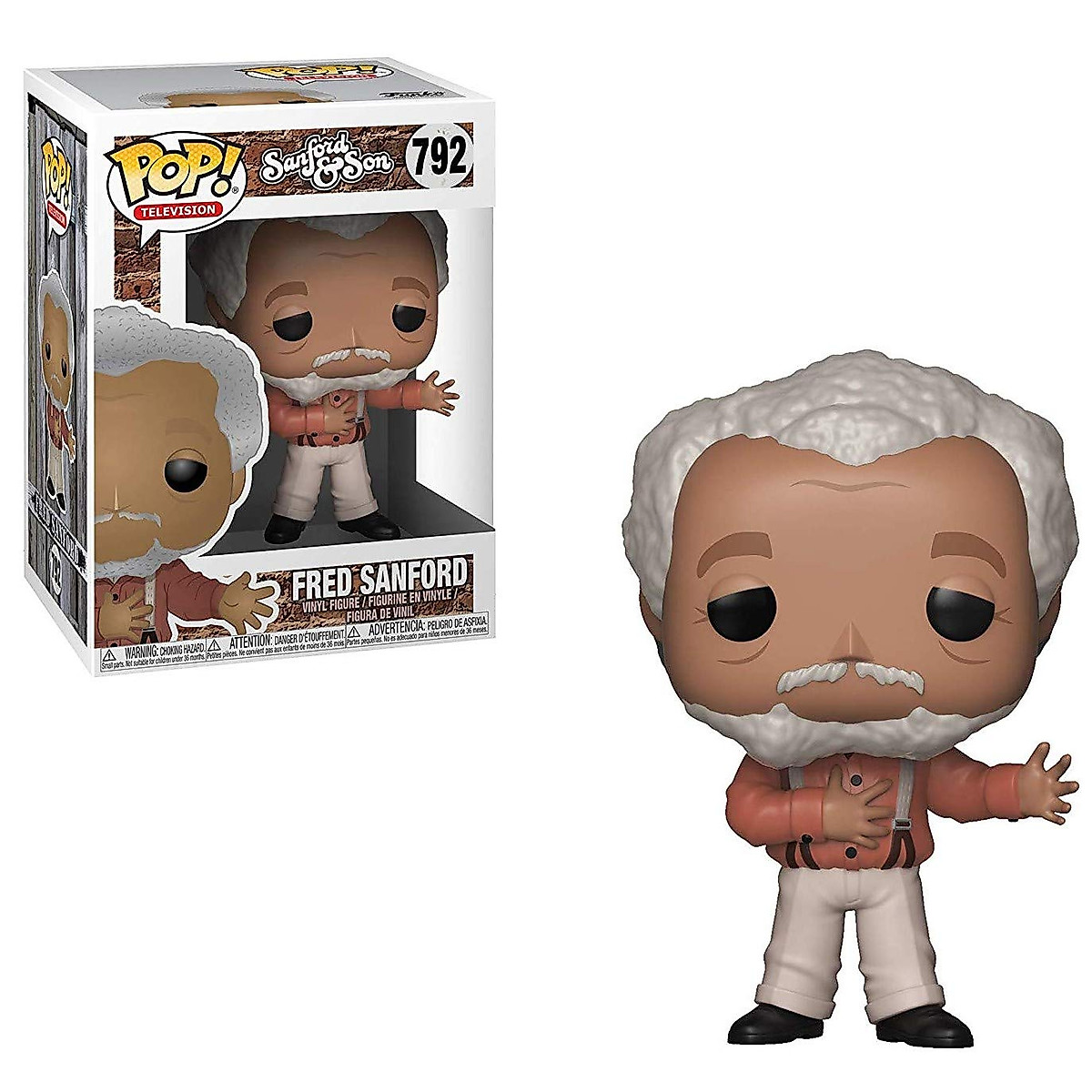 Funko TV: Sanford & Son - Fred Sanford Pop! Vinyl Figure (Includes Compatible Pop Box Protector Case)