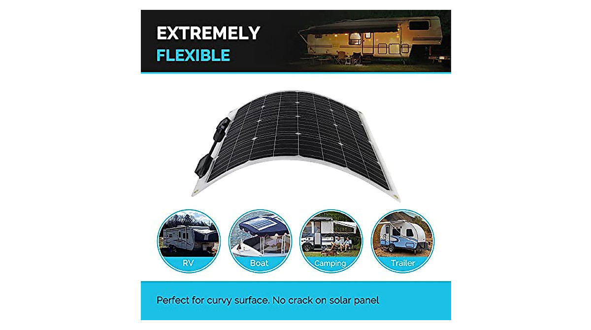Renogy 50W Flexible Solar Panel - Lightweight & Durable