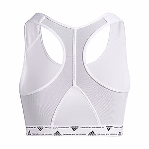 adidas Women's Plus Size Training Medium Support Racer Back Good Level Bra Padded w/ Removable Pads