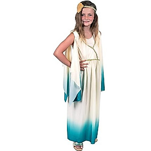 Kangaroo Greek Goddess Dress with Gold Leaf Headpiece I Perfect for Greece Dress Up Halloween Fairy Cosplay Athena Costume