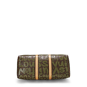 Louis Vuitton, Pre-Loved Stephen Sprouse x Louis Vuitton Green Monogram Graffiti Keepall 50, Green