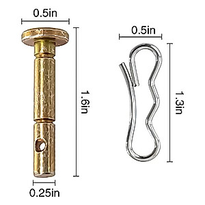 savone 10 Pairs Snowblowers Shear Pins Kit - 738-04124A 738-04124 Shear Pins and 714-04040 Cotter Pins Fits for MTD Cub Cadet Troy Bilt Snowblowers