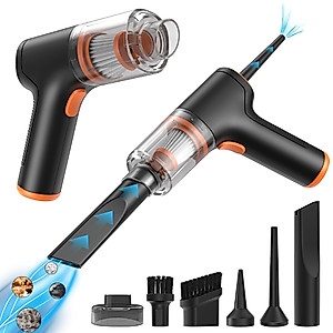 Tidyblus Mini Vacuum Cleaner,3 in 1 Portable Handheld Vacuum Cleaner Cordless Rechargeable,with Great Suction 120W High Power Duster Small Wireless for Car,Office and Home Cleaning