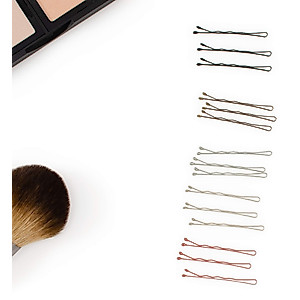 Heliums Mini Bobby Pins - Ash Blonde - 40 Pack, 1.5 Inch Small Hair Pins For Thin Hair & Kids