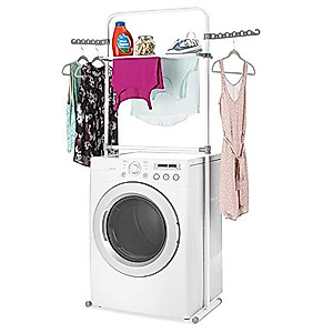 Whitmor Laundry Storage and Drying Rack, White