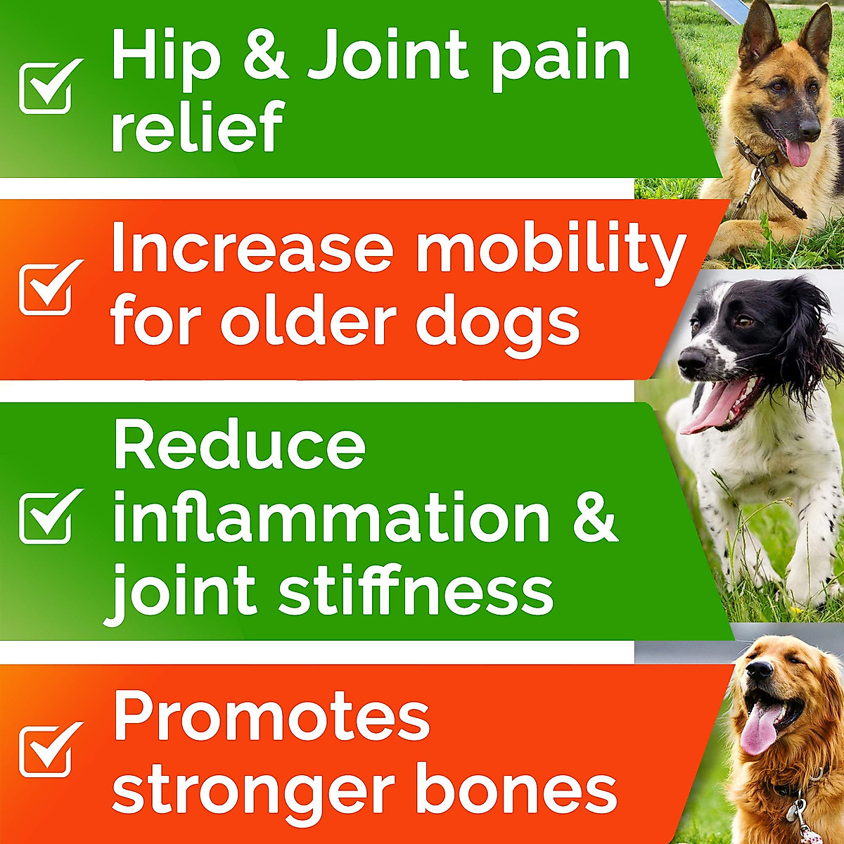 Hemp Chews for Dogs - Glucosamine Chondroitin for Dogs Joint Pain Relief with Hemp Oil, Hip & Joint Supplement Dogs, MSM Turmeric for Dogs Mobility, Dog Joint Supplement, Hemp Dog Treats Joints Health
