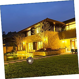 Uonlytech 4 Pcs Stone Lamp Waterproof Garden Light Imitation Stone Spotlight Resin Light Adornment Led Stone Light Garden Stone Light Landscape Modeling Light