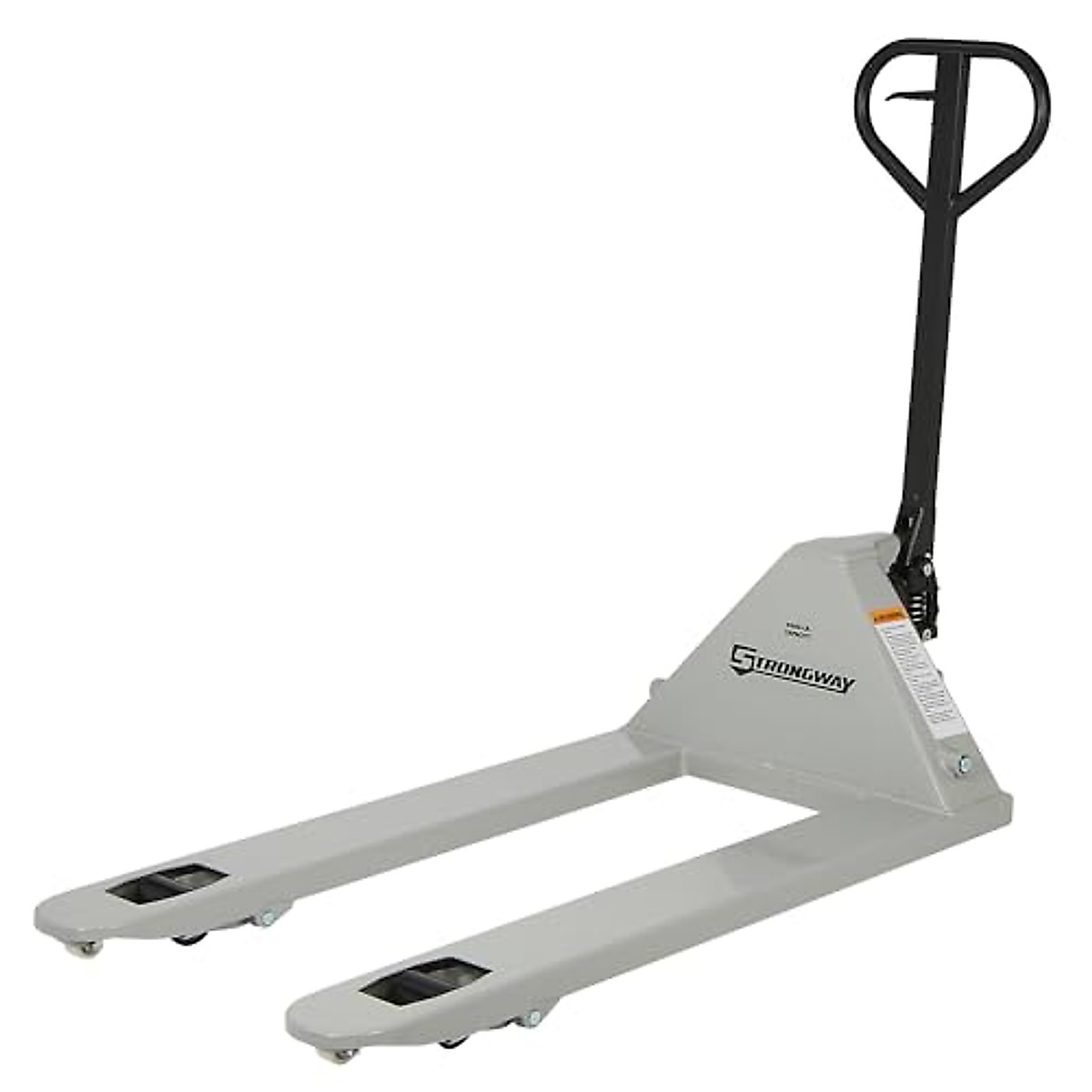 Strongway Pallet Jack Fork Pallet Truck - 63.5in L x 27in W (5500LB Capacity)