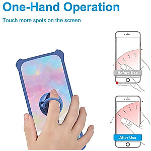 jioeuinly Case for Moto Thinkphone Case Compatible with Motorola Thinkphone Phone Case Cover [with Tempered Glass Screen Protector][Hard PC + Soft Silicone][Ring Support] [Luminous Effect] YGL-FXJ
