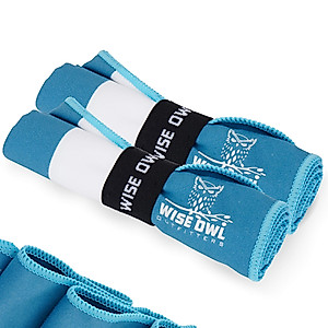 Wise Owl Outfitters Beach Towel and Yoga Towel - Quick Dry Microfiber Travel Towel for Beach, Pool, Yoga, Swim, Hand, Face, and Body