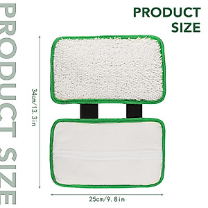 Mop Pads Replacement Compatible with Shark Sonic Duo Hardwood Floor Cleaner - Reusable and Washable Mop Cloth Refill (2 Pack)